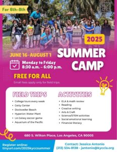 Middle School Summer Camp - KYCCLA